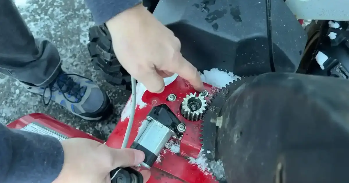 How to Fix a Snow Blower Chute That Won't Turn