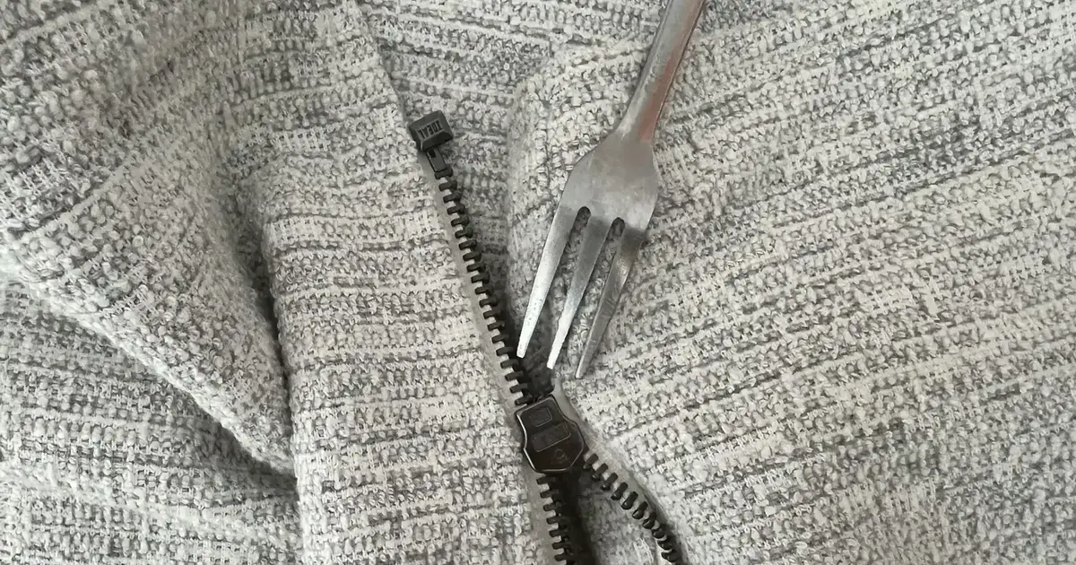 How to Fix a Jammed Zipper With a Fork