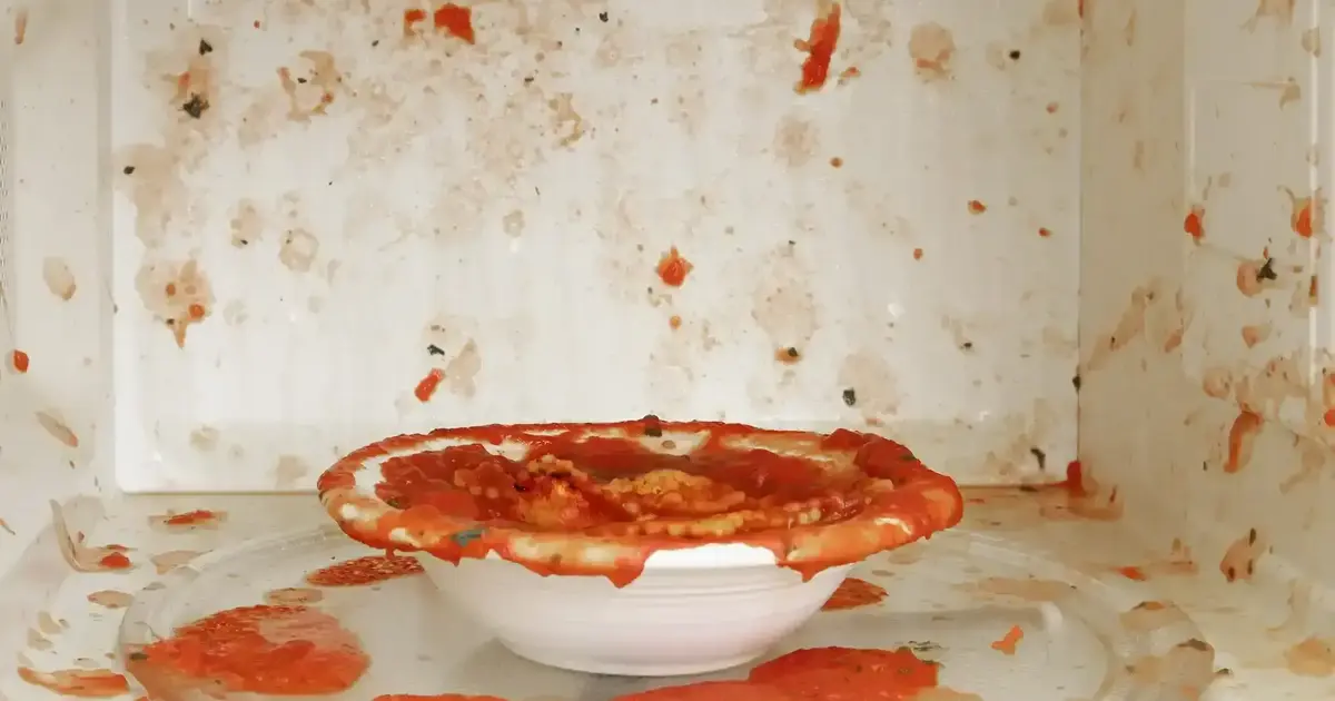 How to Clean Sauce Splatter Inside Your Microwave